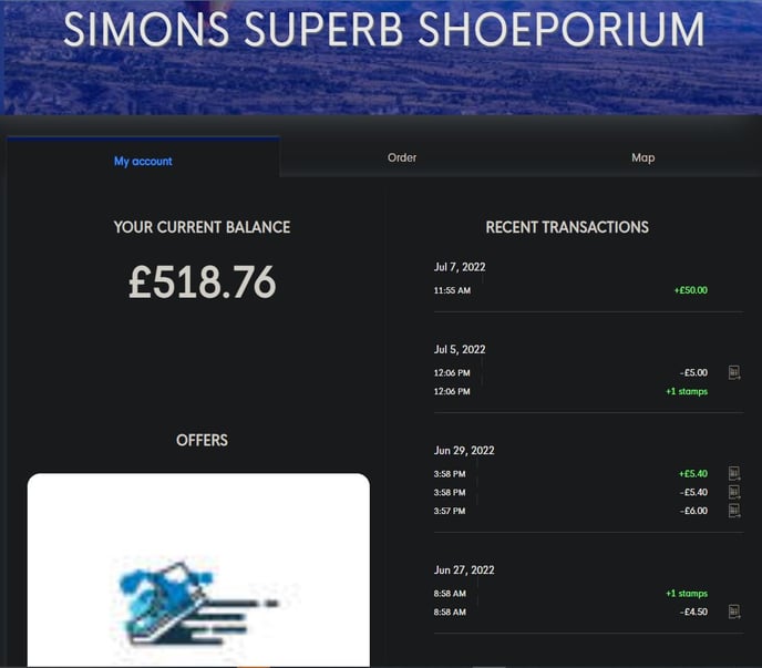 Checking your Transaction History